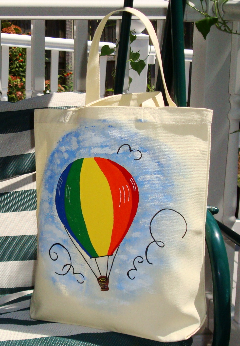 Colorful Air Balloon Tote Bag on Luulla